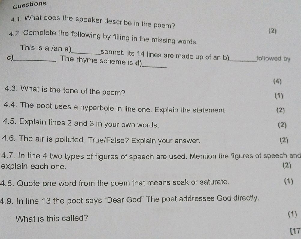 4.1. What does the speaker describe in the | StudyX