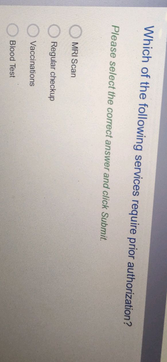 Which of the following services require | StudyX