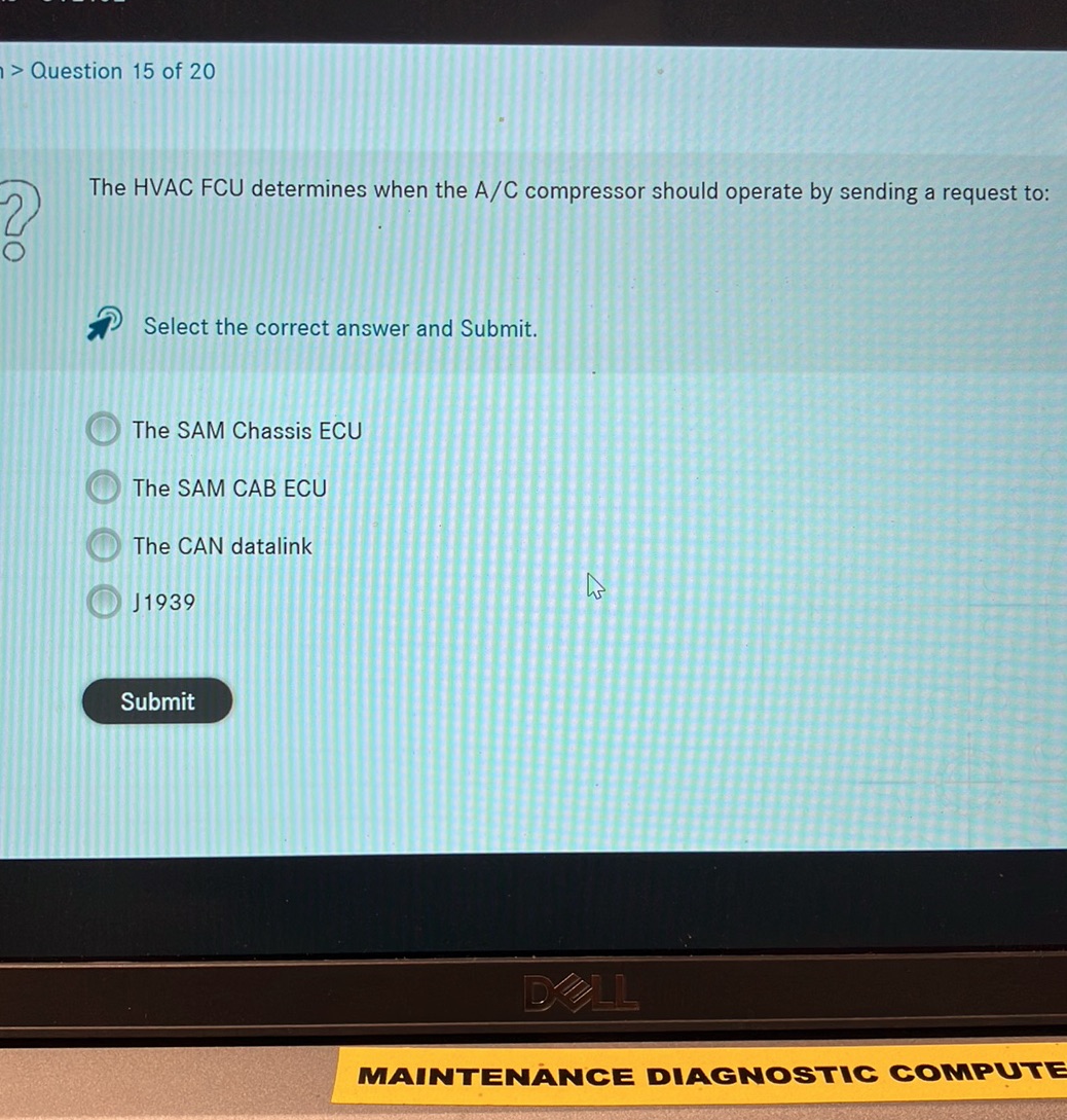 The HVAC FCU determines when the A/C | StudyX