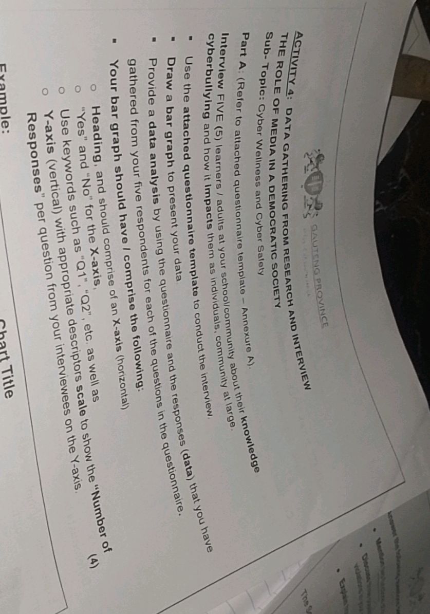 Interview FIVE (5) learners / adults at your | StudyX