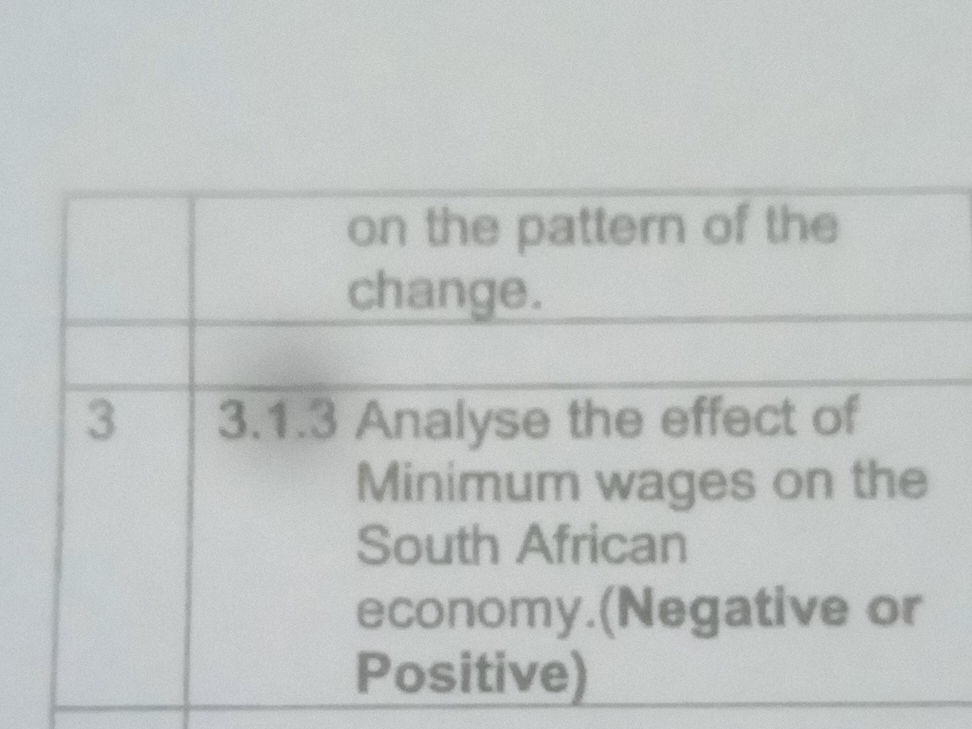 3. 1.3 Analyse the effect of Minimum wages | StudyX