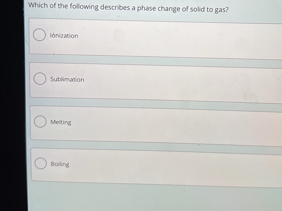 Which of the following describes a phase | StudyX