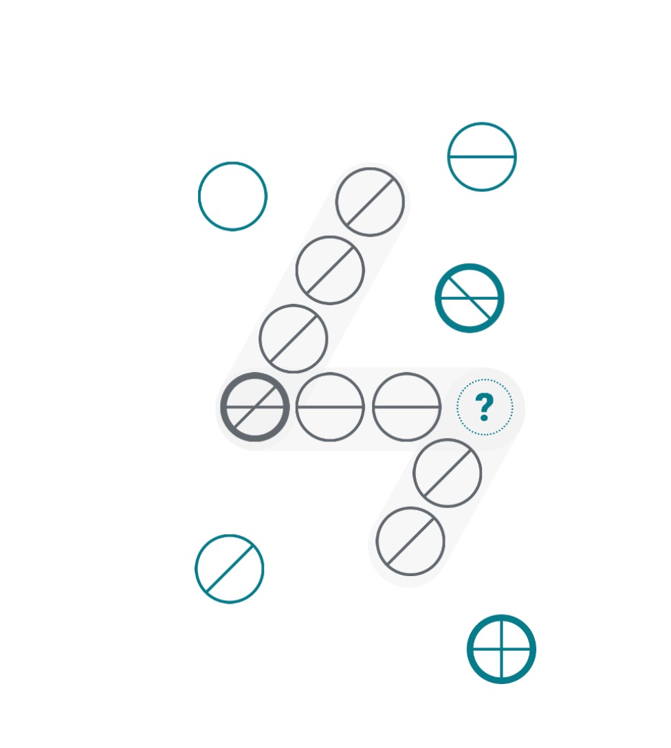 The image presents a pattern of circles, | StudyX