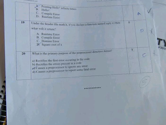 A. Printing Hello! infinite times. B. Hello! | StudyX