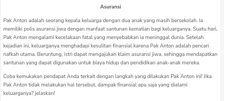 Pak Anton adalah seorang kepala keluarga | StudyX