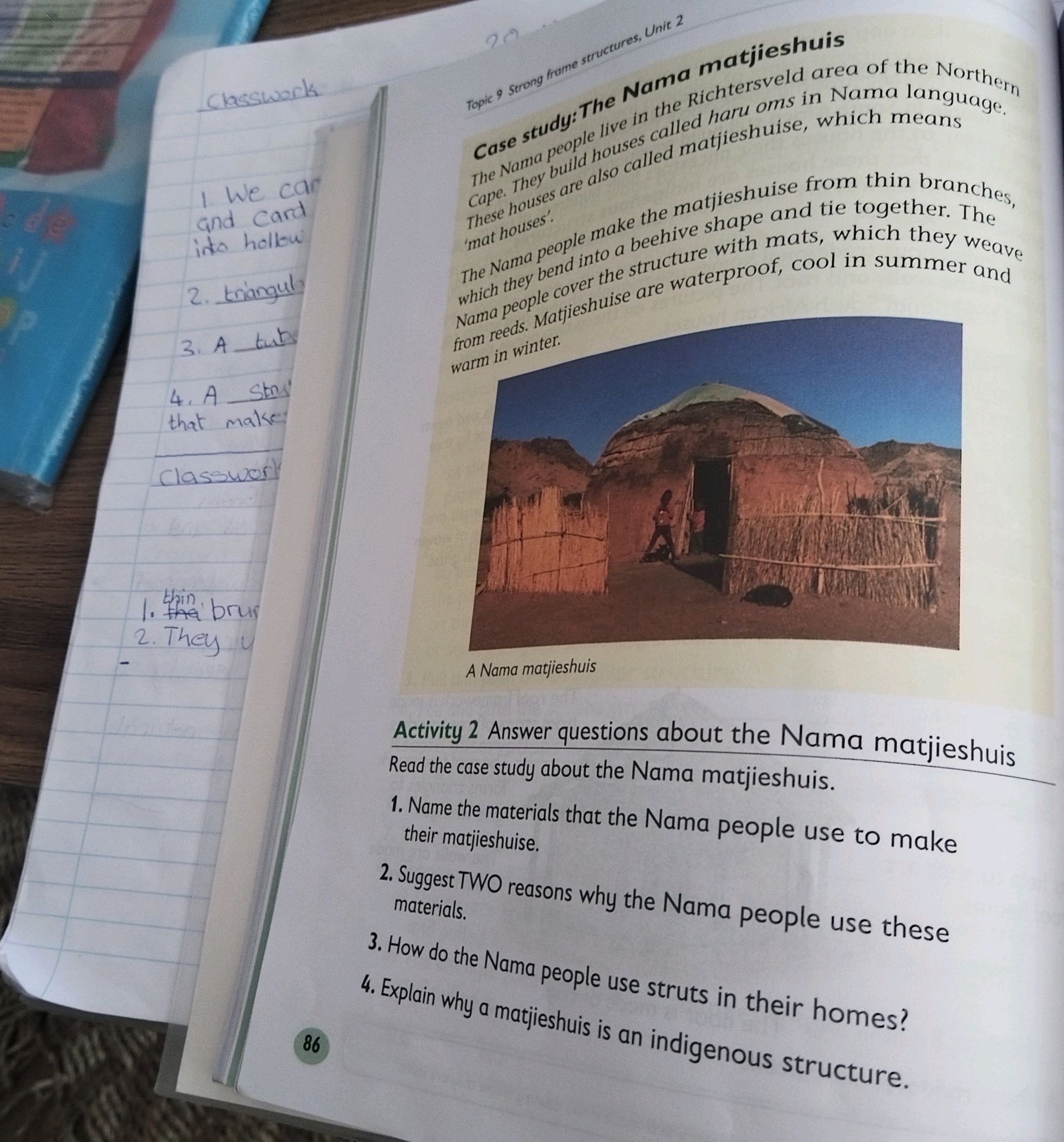 Activity 2 Answer questions about the Nama | StudyX