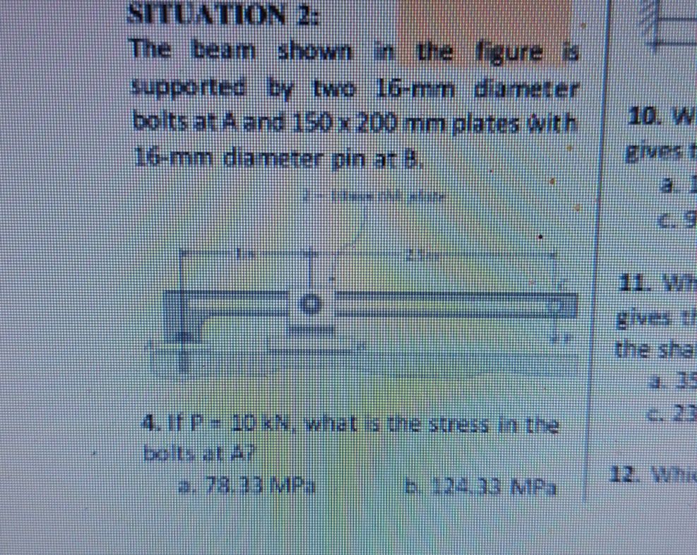 The beam shown in the figure is supported by | StudyX