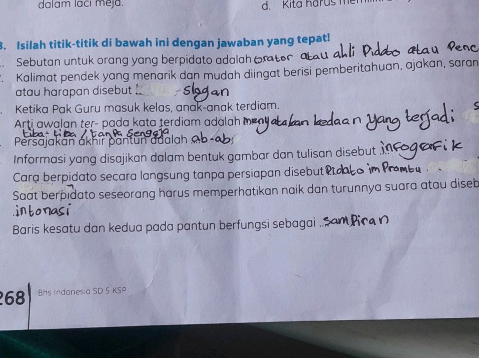 3. Isilah titik-titik di bawah ini dengan | StudyX