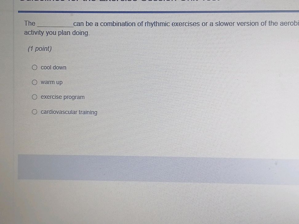 The ______ can be a combination of rhythmic | StudyX