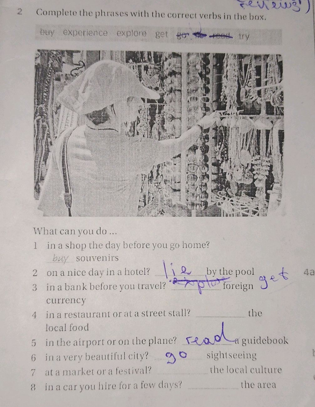 Complete the phrases with the correct verbs | StudyX