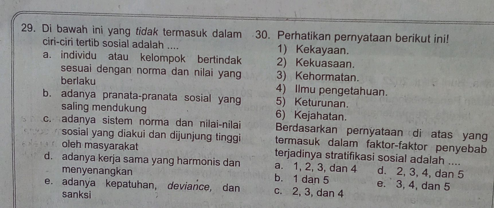 29. Di bawah ini yang tidak termasuk dalam | StudyX