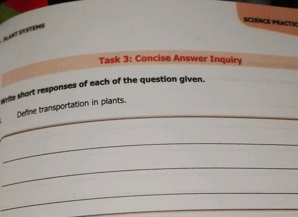 Task 3: Concise Answer Inquiry Write short | StudyX