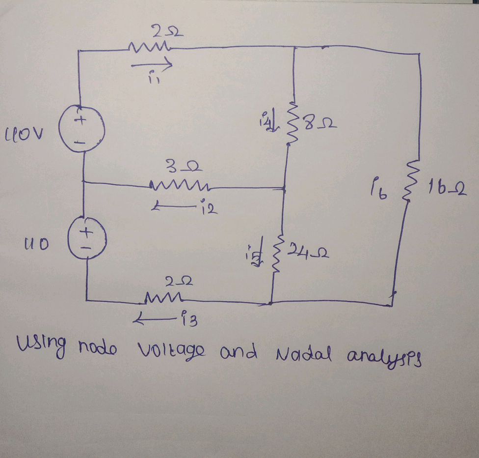 Node Voltage and Nodal Analysis of Circuit | StudyX
