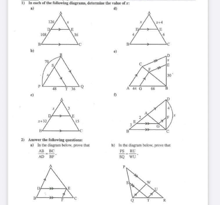 1) In each of the following diagrams, | StudyX
