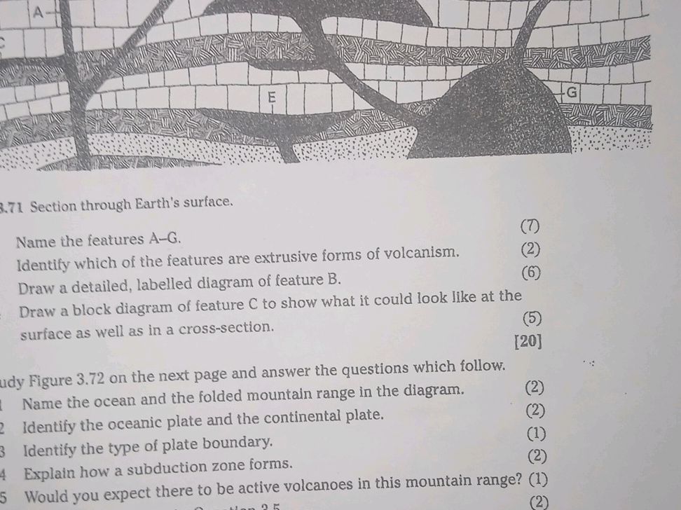 3.71 Section through Earth's surface. Name | StudyX