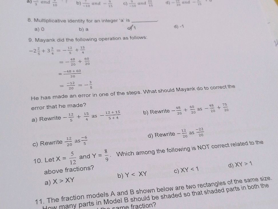 8. Multiplicative identity for an integer | StudyX