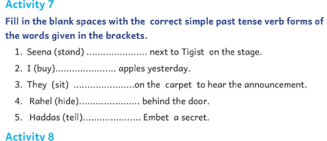 Fill in the blank spaces with the correct | StudyX