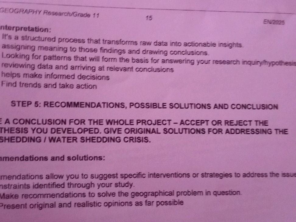 STEP 5: RECOMMENDATIONS, POSSIBLE SOLUTIONS | StudyX