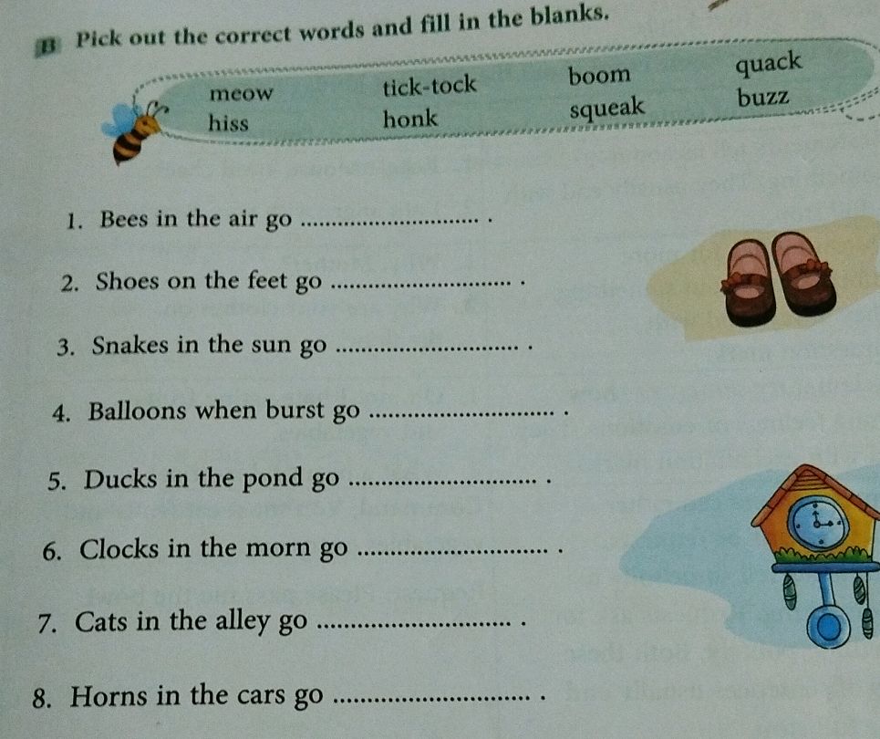 Pick out the correct words and fill in the | StudyX