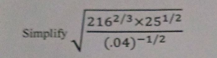 Simplify $ { {216^{2/3} | StudyX