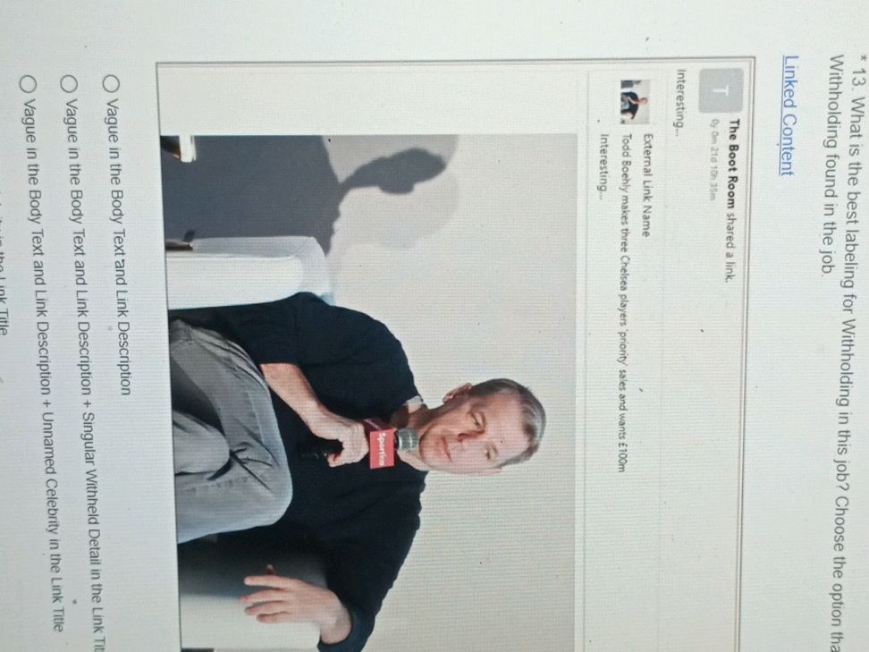 *13. What is the best labeling for | StudyX