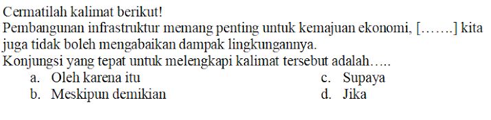 Cermatilah kalimat berikut! Pembangunan | StudyX