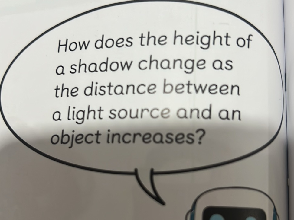 How does the height of a shadow change as | StudyX