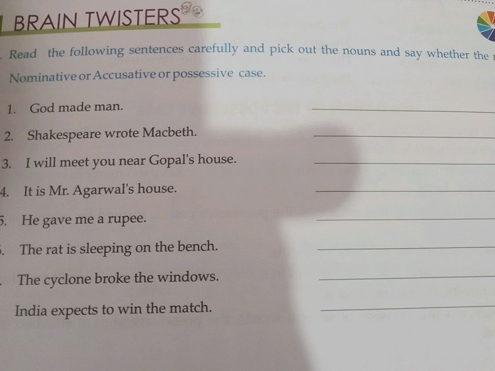 Read the following sentences carefully and | StudyX