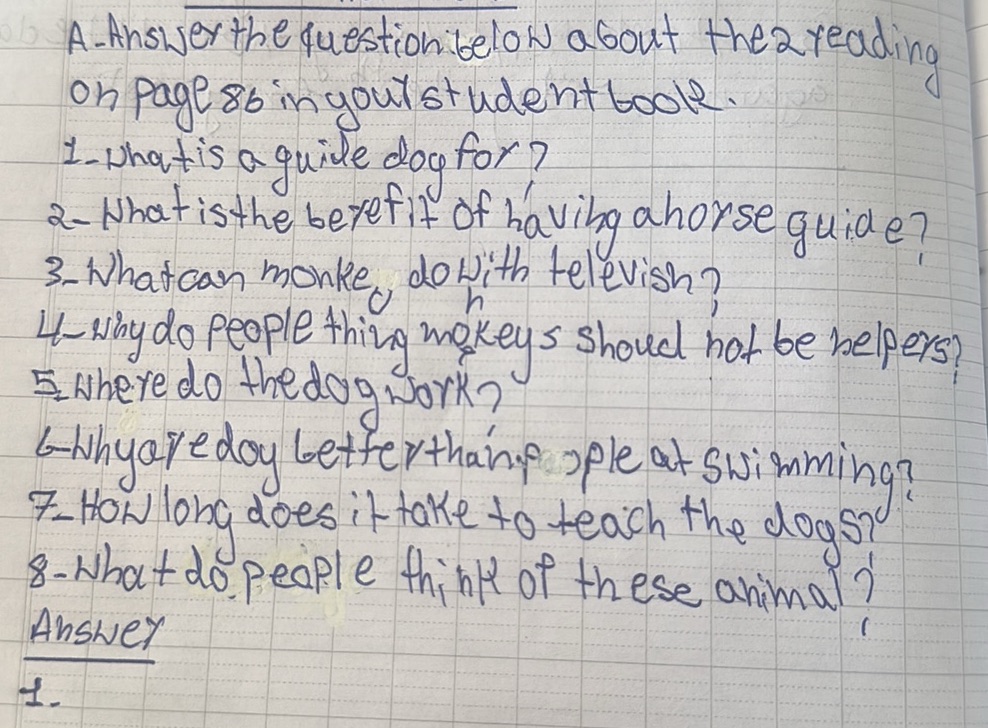 A- Answer the question below about the | StudyX