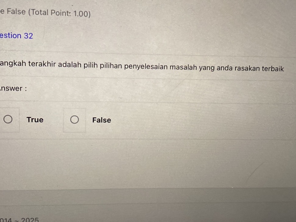 angkah terakhir adalah pilih pilihan | StudyX