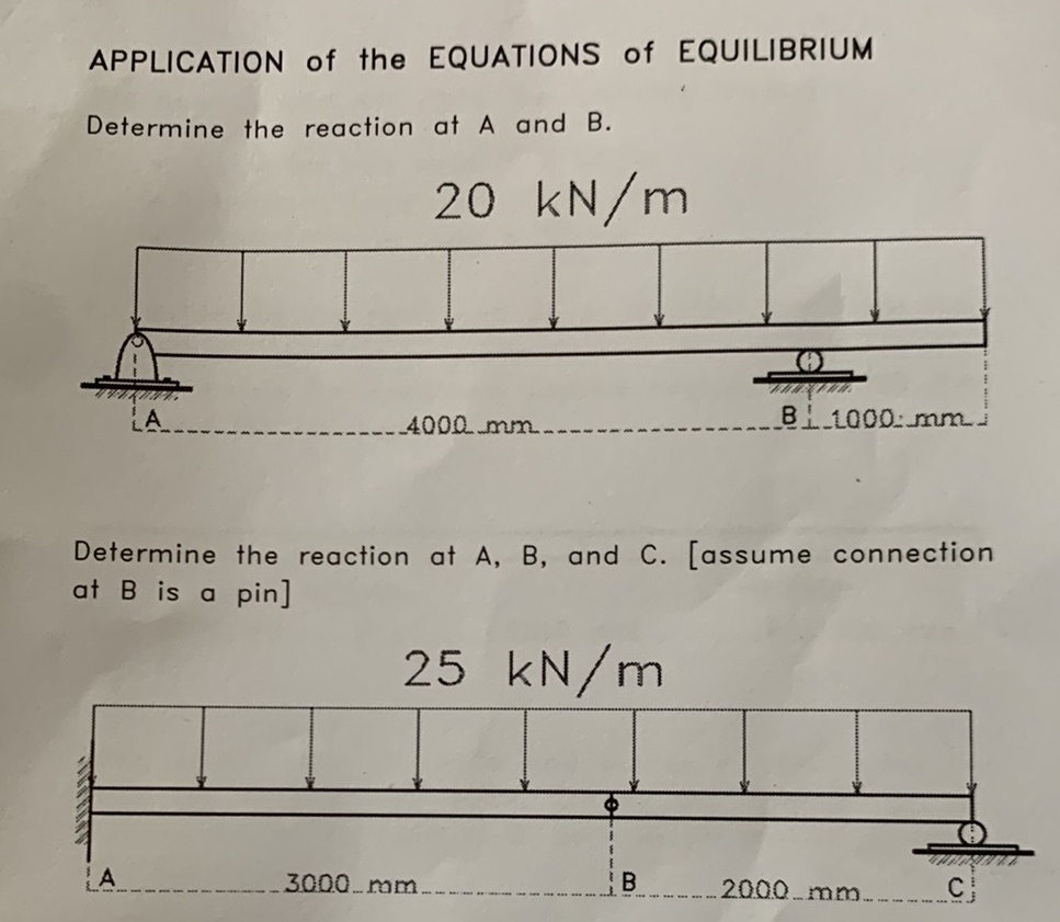 APPLICATION of the EQUATIONS of EQUILIBRIUM | StudyX