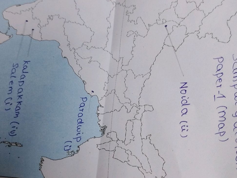 The image is a map with the following | StudyX