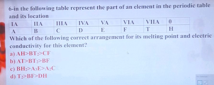 6-in the following table represent the part | StudyX