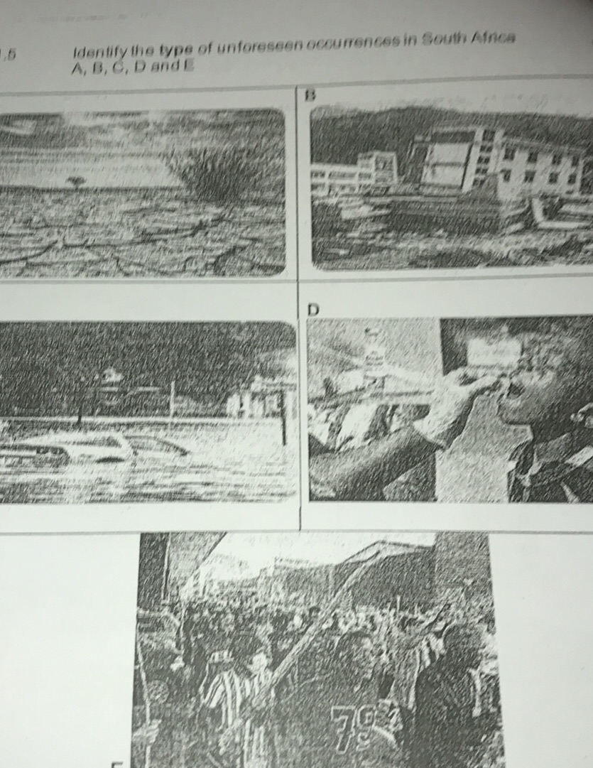 Identify the type of unforeseen occurrences | StudyX