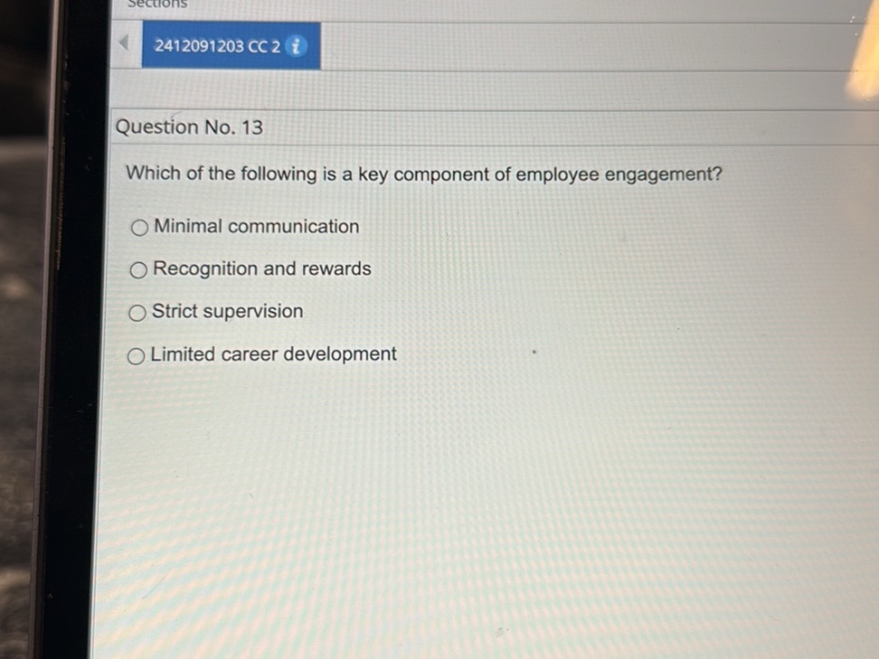 Question No. 13 Which of the following is a | StudyX