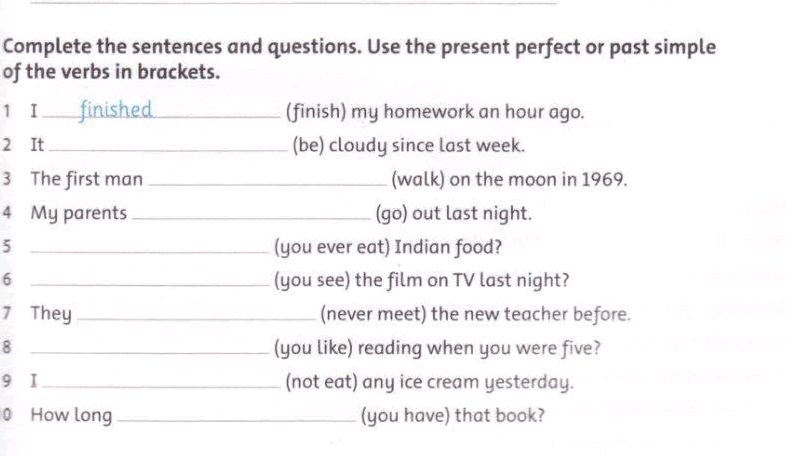 Complete the sentences and questions. Use | StudyX