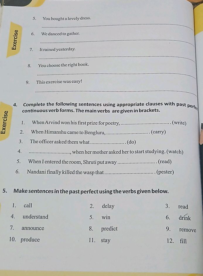 4. Complete the following sentences using | StudyX