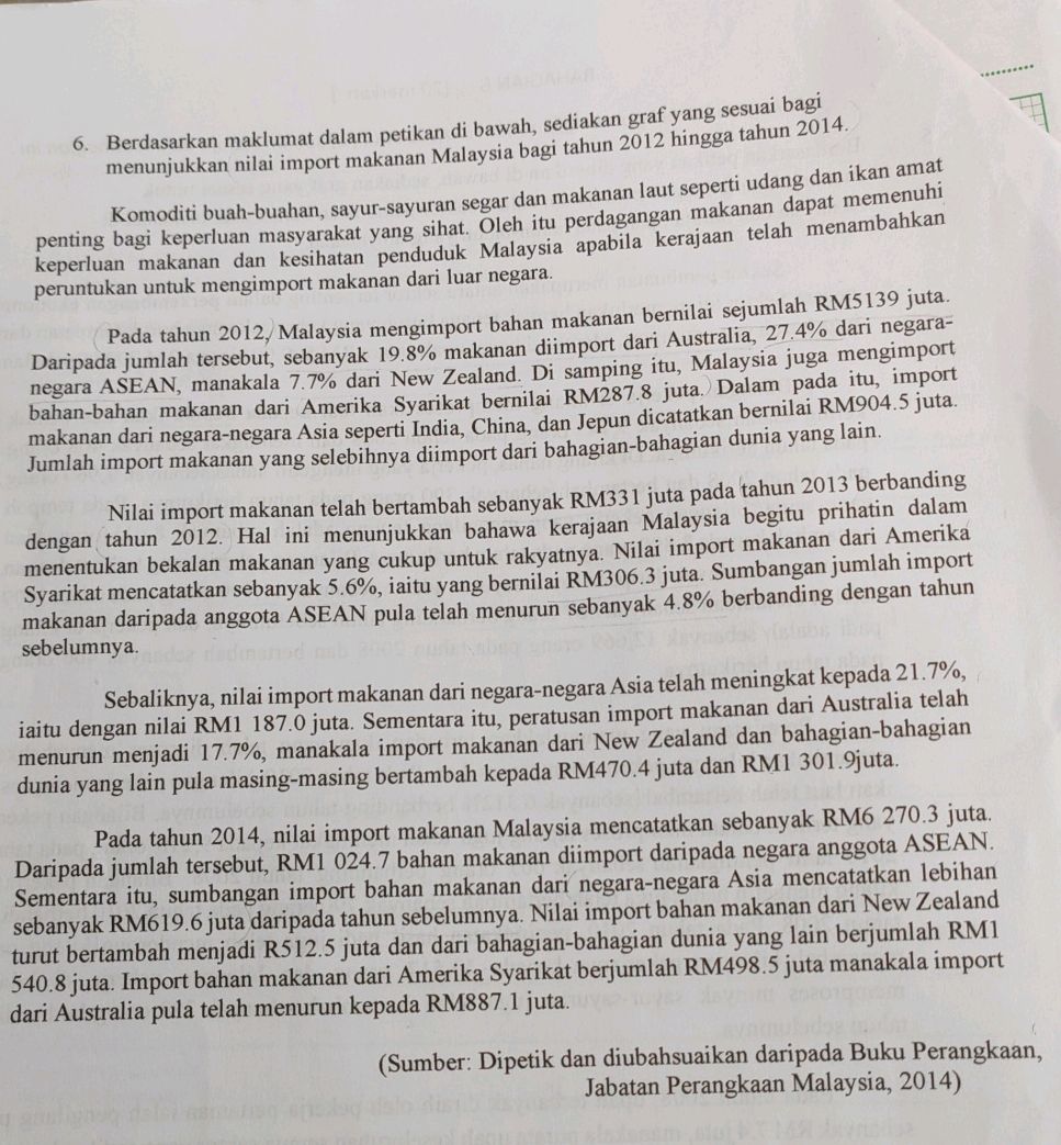 6. Berdasarkan maklumat dalam petikan di | StudyX