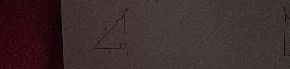 The image shows a right triangle with sides | StudyX