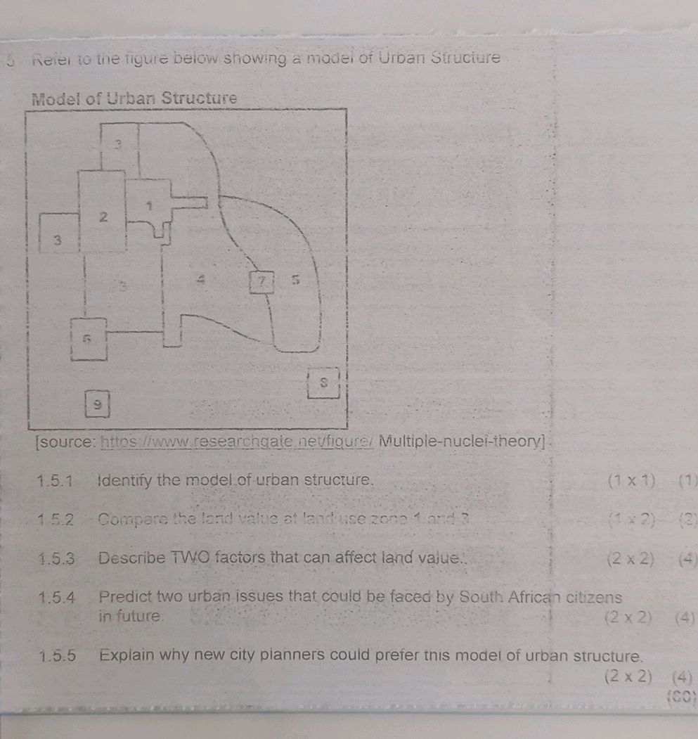 Refer to the figure below showing a model of | StudyX
