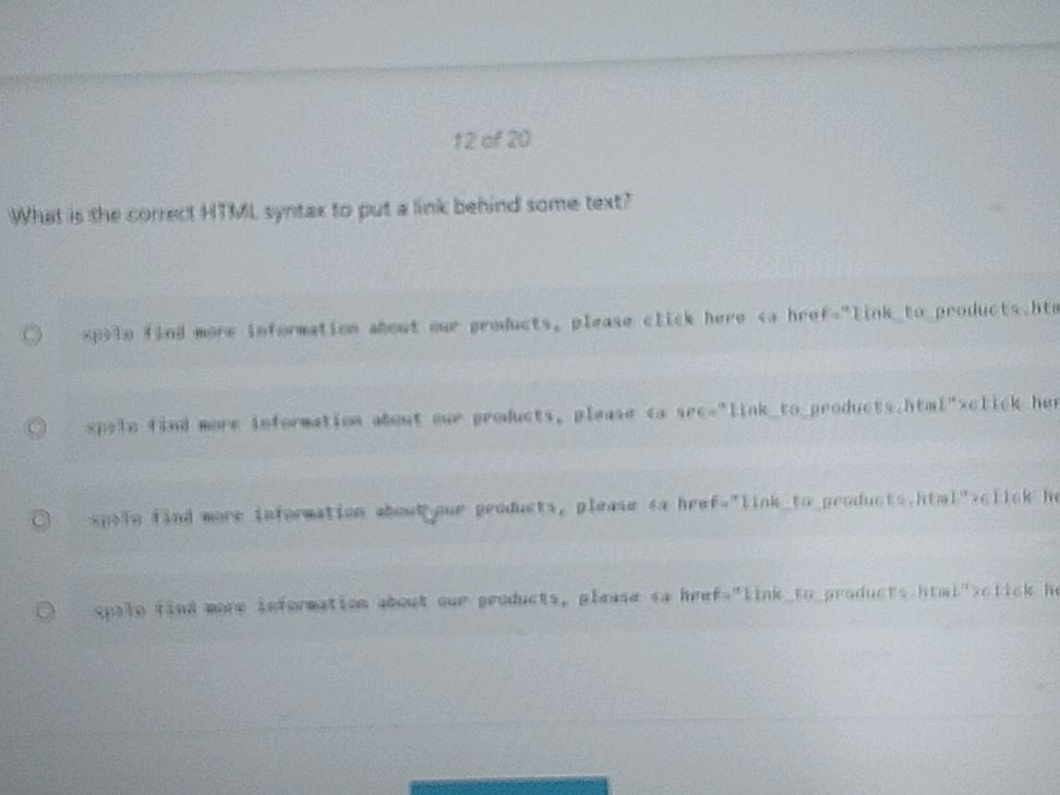 What is the correct HTML syntax to put a | StudyX