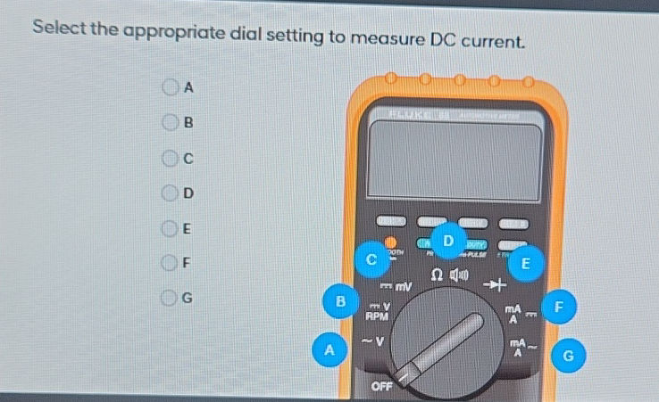 Select the appropriate dial setting to | StudyX