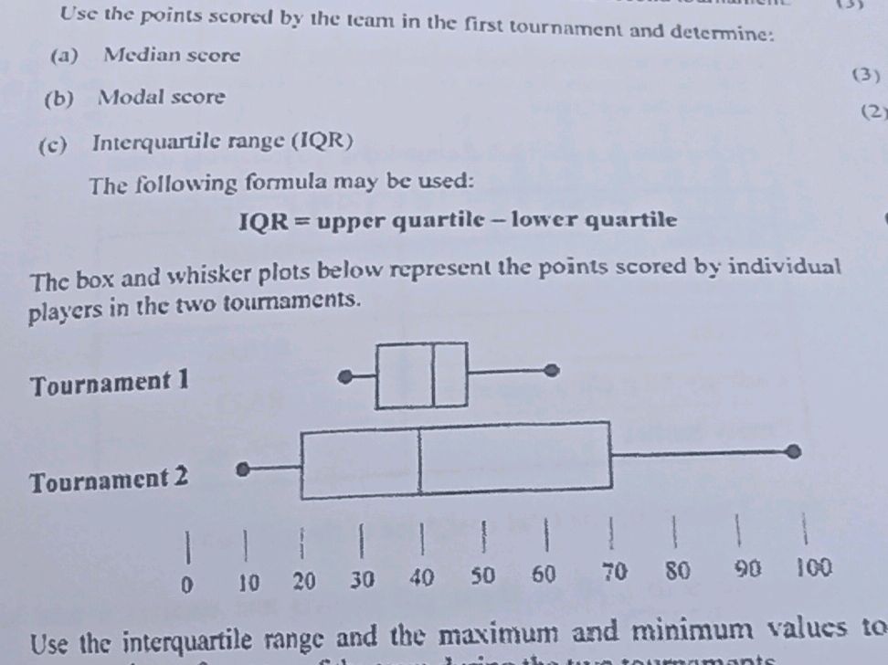 Use the points scored by the team in the | StudyX