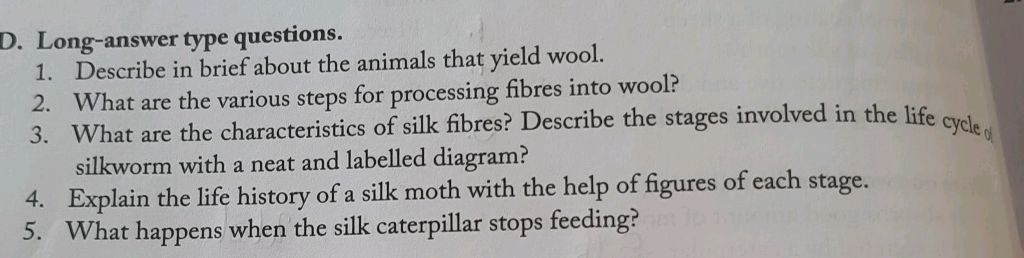 D. Long-answer type questions. 1. Describe | StudyX