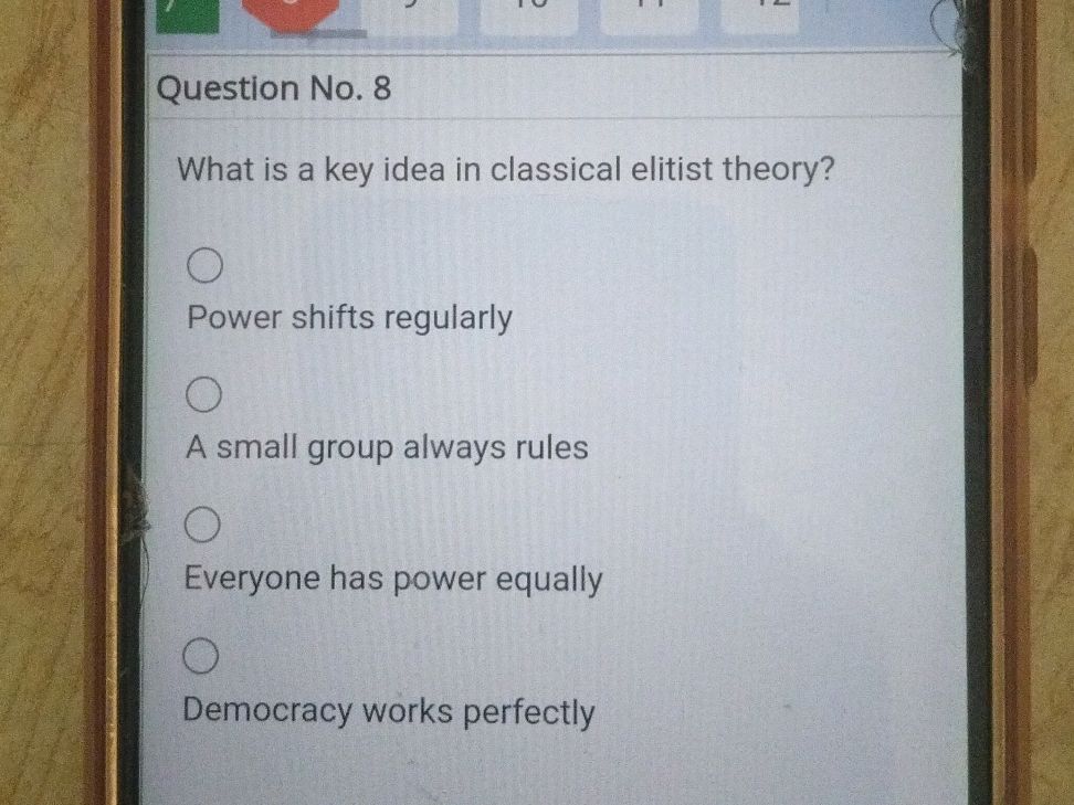 Question No. 8 What is a key idea in | StudyX