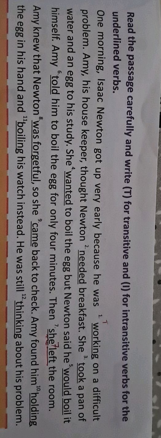 Read the passage carefully and write (T) for | StudyX