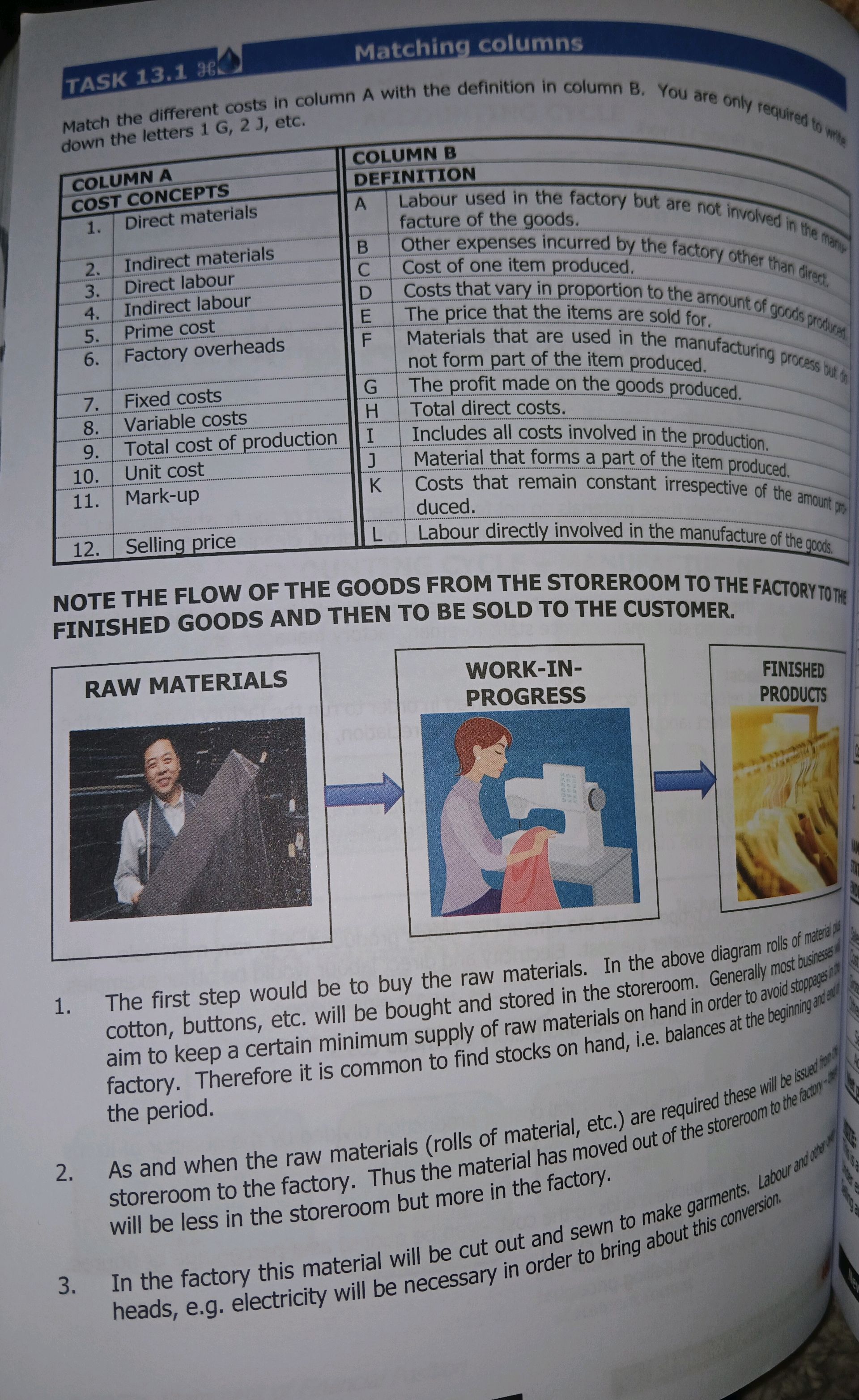 TASK 13.1 Matching columns Match the | StudyX