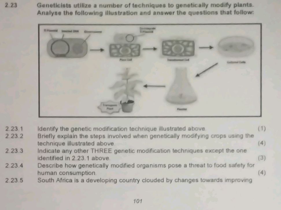 2.23 Geneticists utilize a number of | StudyX