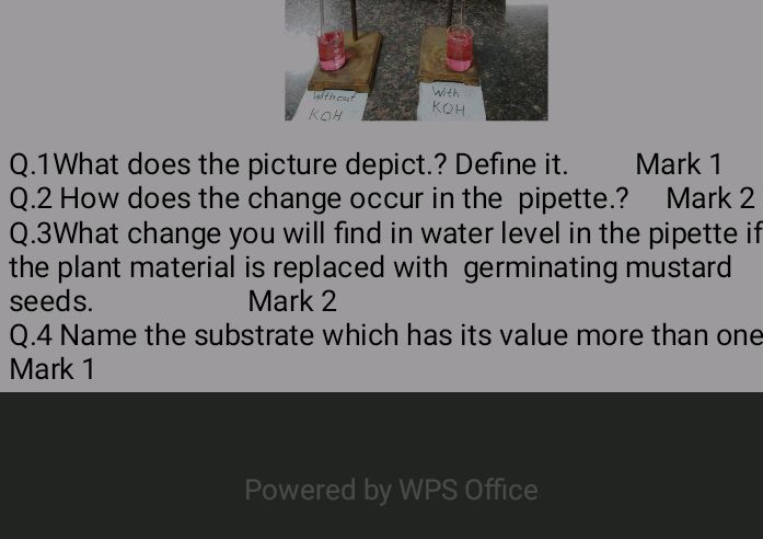 Q.1 What does the picture depict.? Define | StudyX