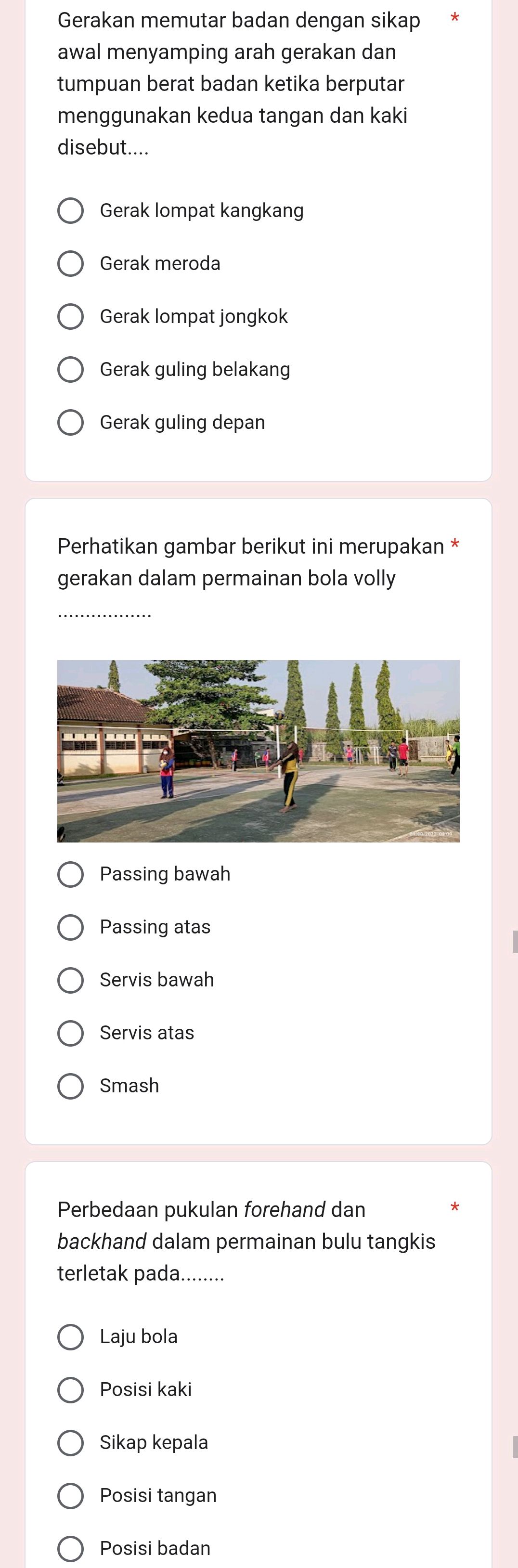 Gerakan memutar badan dengan sikap awal | StudyX